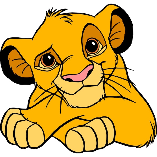 Lion King - Simba, Svg, Png, Cut Files for Cricut, Silhouette - Etsy