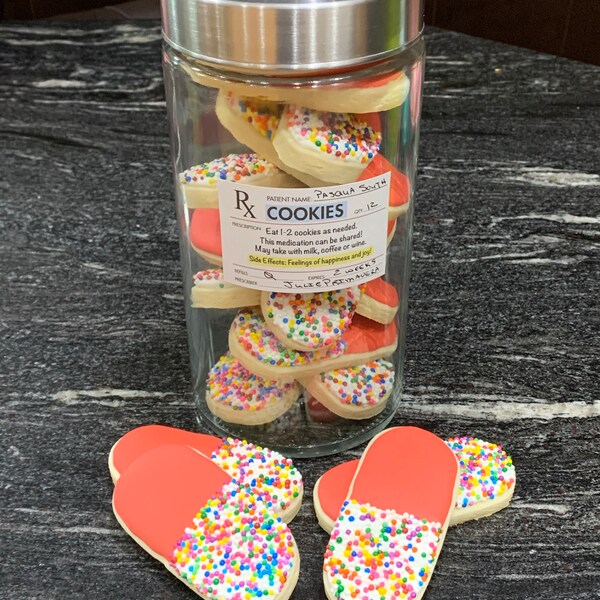 Printable Rx Label for Cookie "prescription" Jar - 3" X 2" Cookie Rx ...