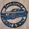 Personalized Metal Car Sign, Car Signs for Garage, Car Name Sign ...
