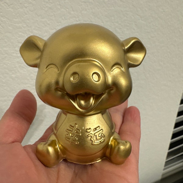 Gold Concrete Lucky Owl Feng Shui Owl for Wealth, Luck and Happiness ...