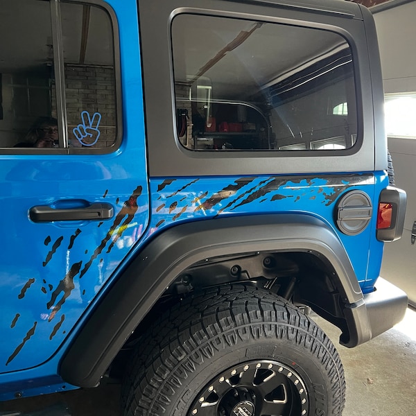 Side Bed Mud Splash Sticker Sport Decal Vinyl Compatible With Jeep ...