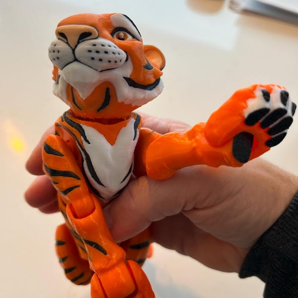 Ball Python Snake Digital .STL File for 3d Printing, Articulated Fidget ...