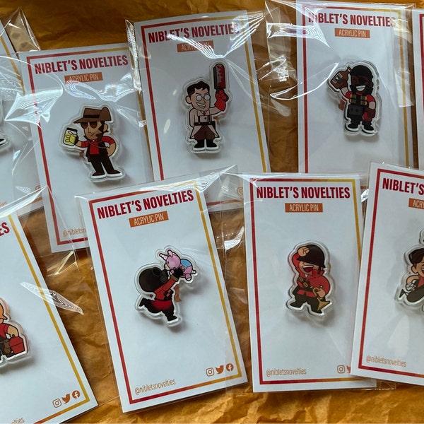 Team Fortress 2 RED Team Acrylic Pins - Etsy