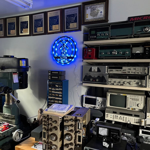 Personalized Ham Radio, Ham Radio LED Sign, Amateur Radio Gifts, Custom ...