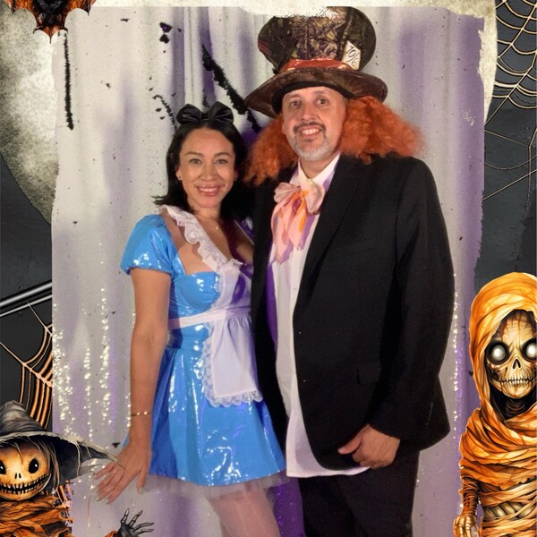 Spooktacular Halloween Photobooth Template Rustic Ghosts and Mummy ...