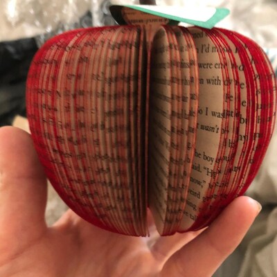 Personalized Twilight Apple Red Apple Handmade From Twilight Book Book ...