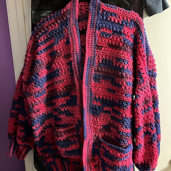 Crochet Pattern/ Crochet Cardigan Pattern/ the Paisley Cardi/ Oversized ...