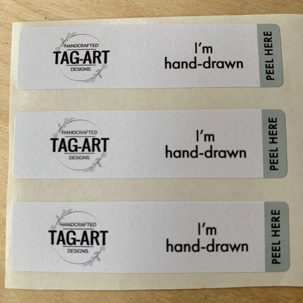 Eco Friendly Card Clasp Stickers / Low Tack Card Catch Labels ...