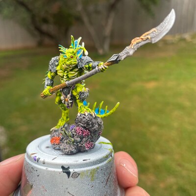 Half-orc Ranger Scout Miniature 28mm Scale 32mm Scale Pathfinder Figure ...