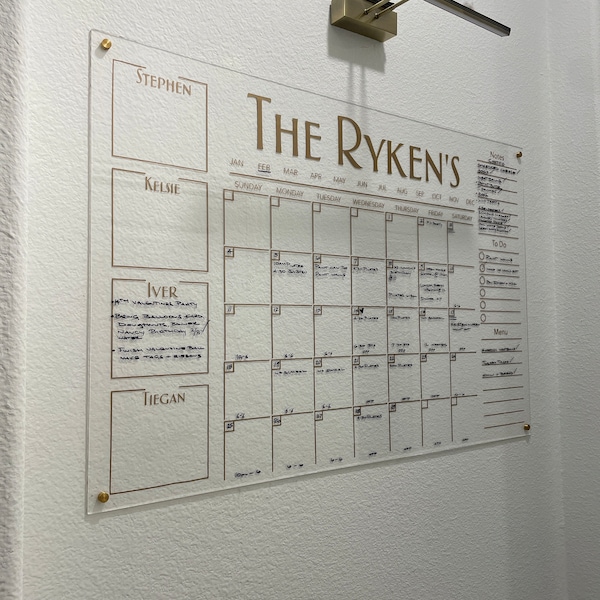 Customizable Digital DIY Calendar SVG for Vinyl Cut - Etsy