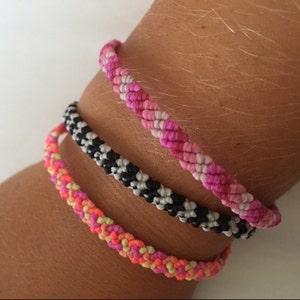 Stars and Diamonds Woven Friendship Bracelet - Etsy