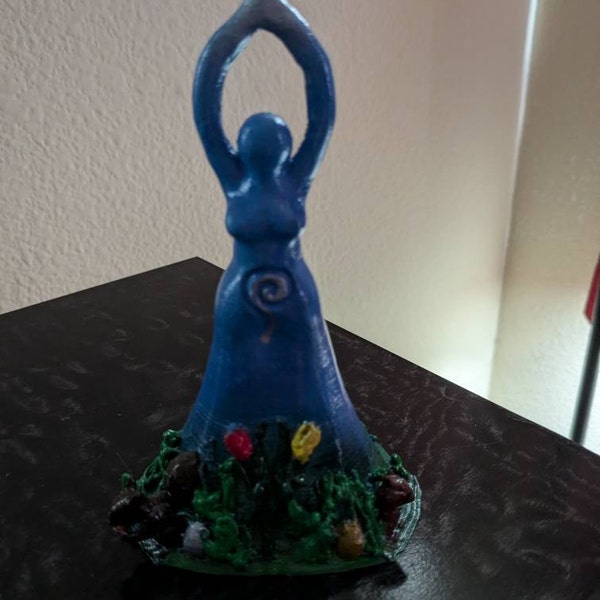 Wheel of the Year - 8 Hand-painted Goddess Statues Gather Around a ...