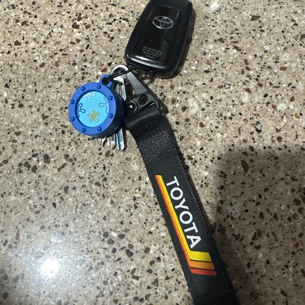 Vintage Heritage Stripes Toyota Keychain Lanyard, Metal Clip Key Ring ...