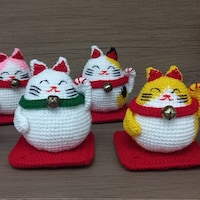 PDF Pattern Mini Lucky Cat Pattern - Etsy Australia