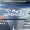 Warning Manual Transmission I Roll Back Sometimes Vinyl Decal Sticker ...