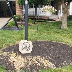 Personalized Monogram Name Rock Engraved Stone Personalized Garden Rock ...