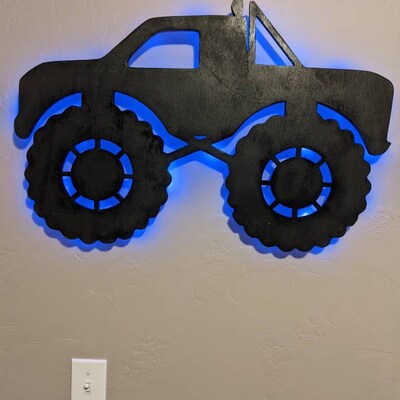 Personalized Monster Truck With Lights or With Out - Etsy