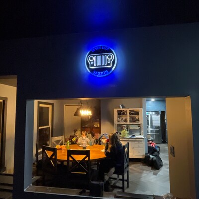 Alien Face Sign , Neon Like, Alien Night Light, Edge Lit LED, Alien Art ...