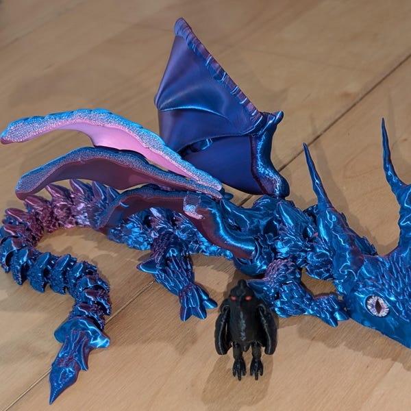 Articulated Winged Dragon – Stunning 3D Printed Flying Dragon Toy With ...