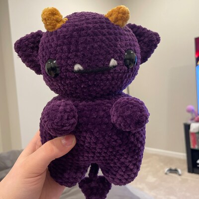 Crochet Pattern Chubby Devil Monster // Demon Crochet Pattern // Cute ...