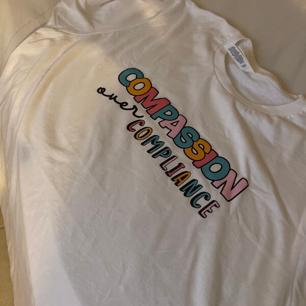 Compassion Over Compliance T-shirt Autism Special Ed Teacher Social ...