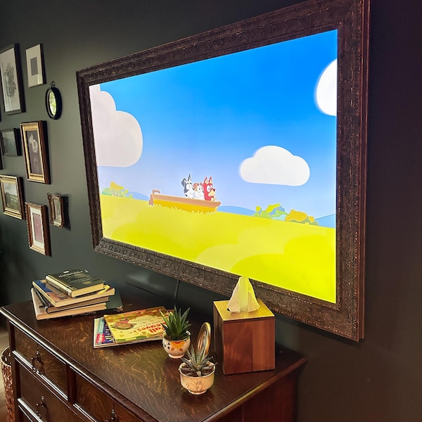 New Custom TV Frame for ANY Television From Flatscreen Framing , Wood ...