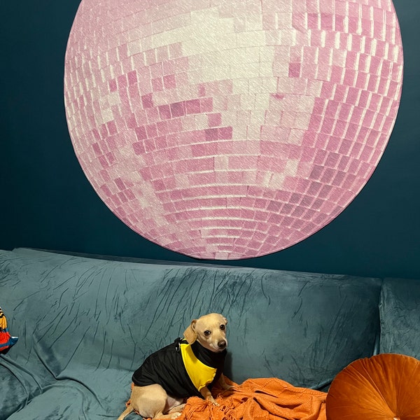 Purple Disco Ball Coaster Sets, Round Disco Party Accessories Favors ...