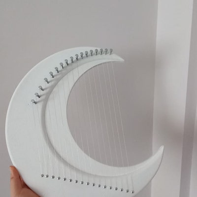 18 String Mega MOON LYRE ARP Professional Instrument Gift, Instruments ...
