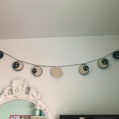 Moon Phases Garland Pattern - Etsy