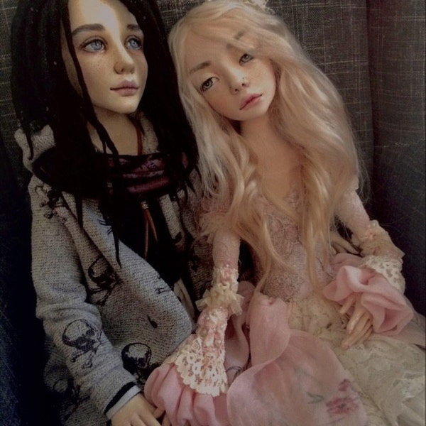 Christine , Art Doll, Sculpture Doll, Interior Doll - Etsy