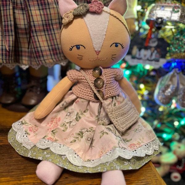 Doll Pincushion Sewing Pattern, DIY Pincushion Tutorial, Pdf Instant ...