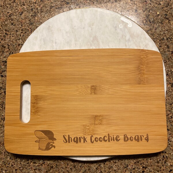 Shark Coochie Board - Charcuterie Board Funny - Stocking Stuffer ...
