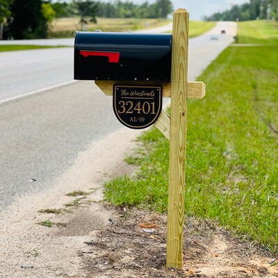 11 X 10 Mailbox House Number Sign, Mailbox Number, Realtor Closing Gift ...