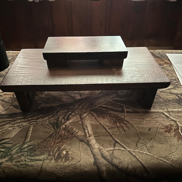 Buddhist Pine Mini Altar - Light Walnut, Chocolate & Gunstock Stain ...