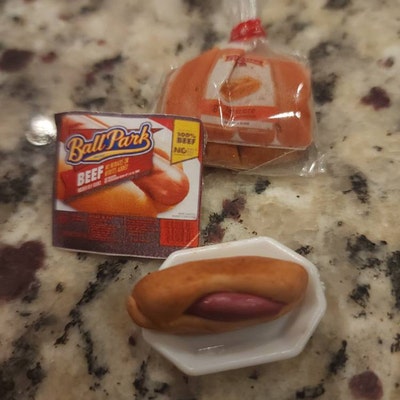 Miniature Chocolate Cake Snack , Miniature Snacks Pack, Dollhouse ...