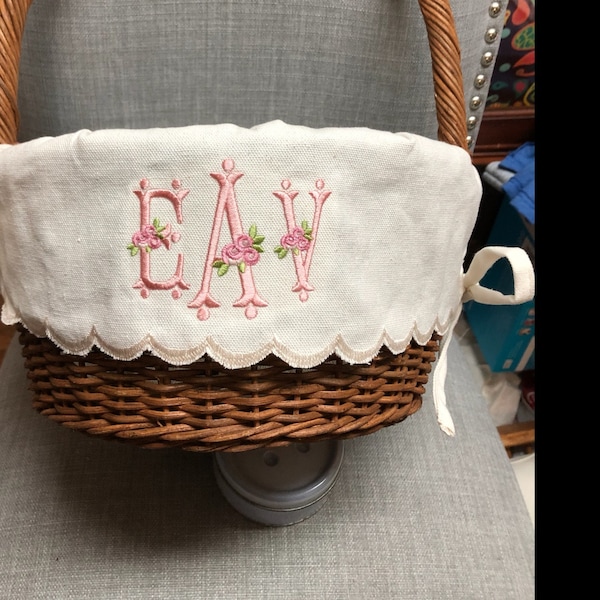 Machine Embroidery Design Fishtail Rose Monogram Alphabet Font INSTANT ...
