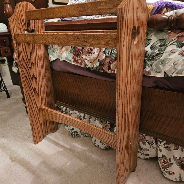 Country Style Red Oak Quilt Rack – 5 Sizes – Satin Lacquer Finish -or ...
