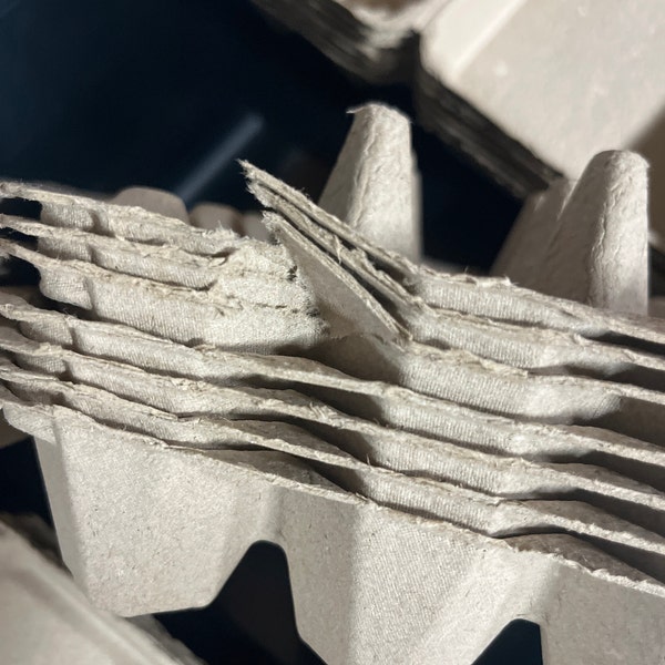 Split-apart Egg Cartons - Vintage Printed Design - Each Carton Can ...