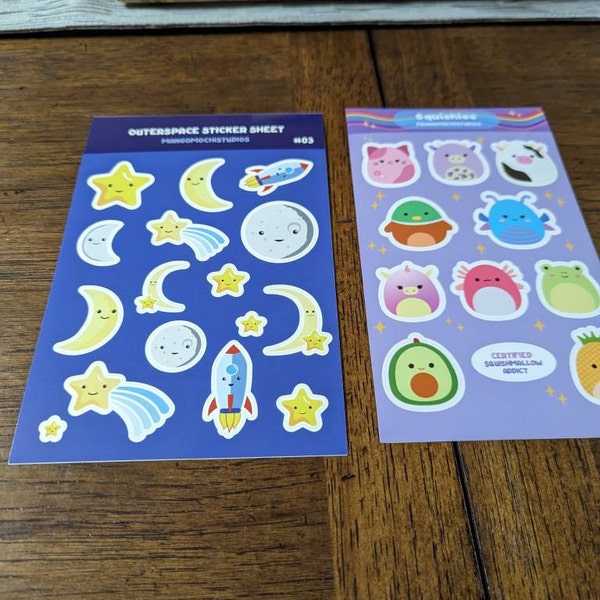 Cute Squishmallow Sticker Sheet | Squishmallow Lover Sticker Sheet ...
