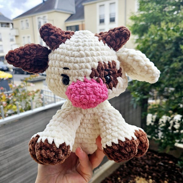 Amigurumi Cow Pattern, Plush Pattern, Stuffed Cow Toy, Cow, Crochet Cow ...