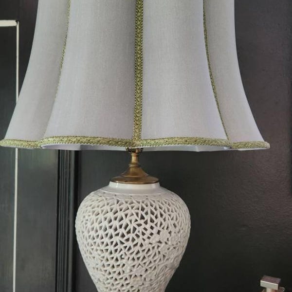 Luxury Velvet With Copper Fringes Lamp Shade, Vintage Lamp Shade for ...