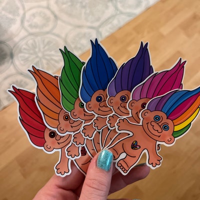 90s Wish Troll Stickers 90s Troll Wish Trolls Vintage Trolls - Etsy