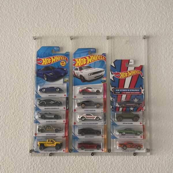 Acrylic Display for Diecast 1/64 on Blister, Hot Wheels, Matchbox and ...