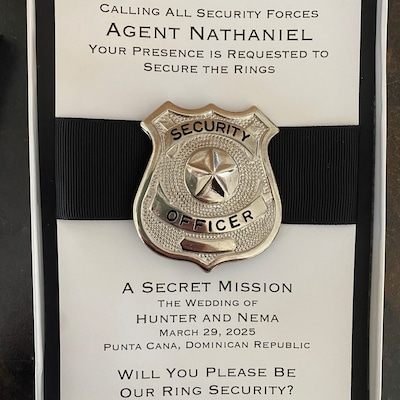 Will You Be My Ring Security / Ring Bearer Invitation - Etsy