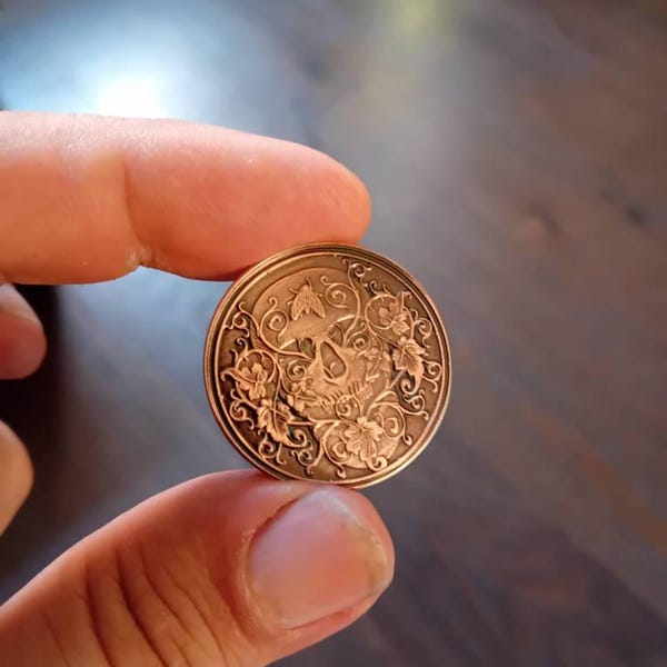 Coin of Curses - Dnd / RPG 5e DM Roleplay Coin for Tabletop / LARP - Etsy