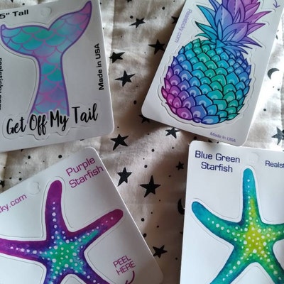 Blue Purple Pineapple Sticker Car Vehicle Window Bumper Decal Cooler ...