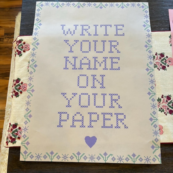 Write Your Name Poster | Classroom Poster | Boho Classroom | Classroom ...