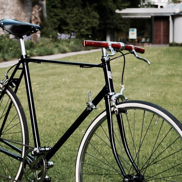 Bubinga and Ash Wood Curved Bicycle Handlebar - Etsy