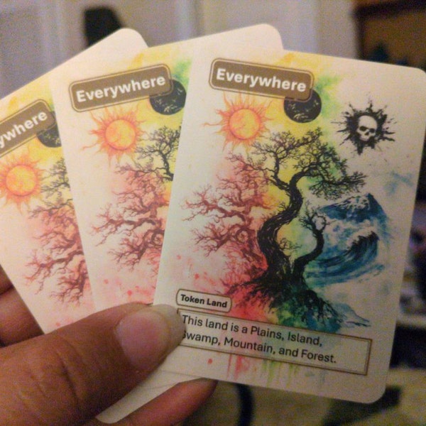 Everywhere Token MTG (land) - Etsy