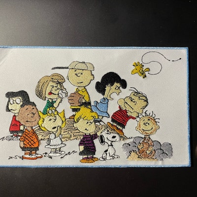 Peanuts Machine Embroidery Design Charlie Brown Baseball 5x7 - Etsy